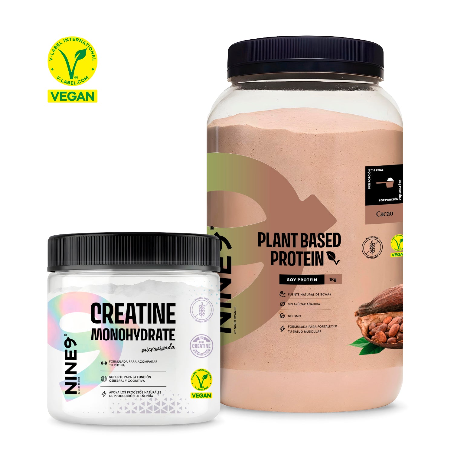 Pack Proteína Plant Based Vegana + Creatina – NINE9 BRANDS